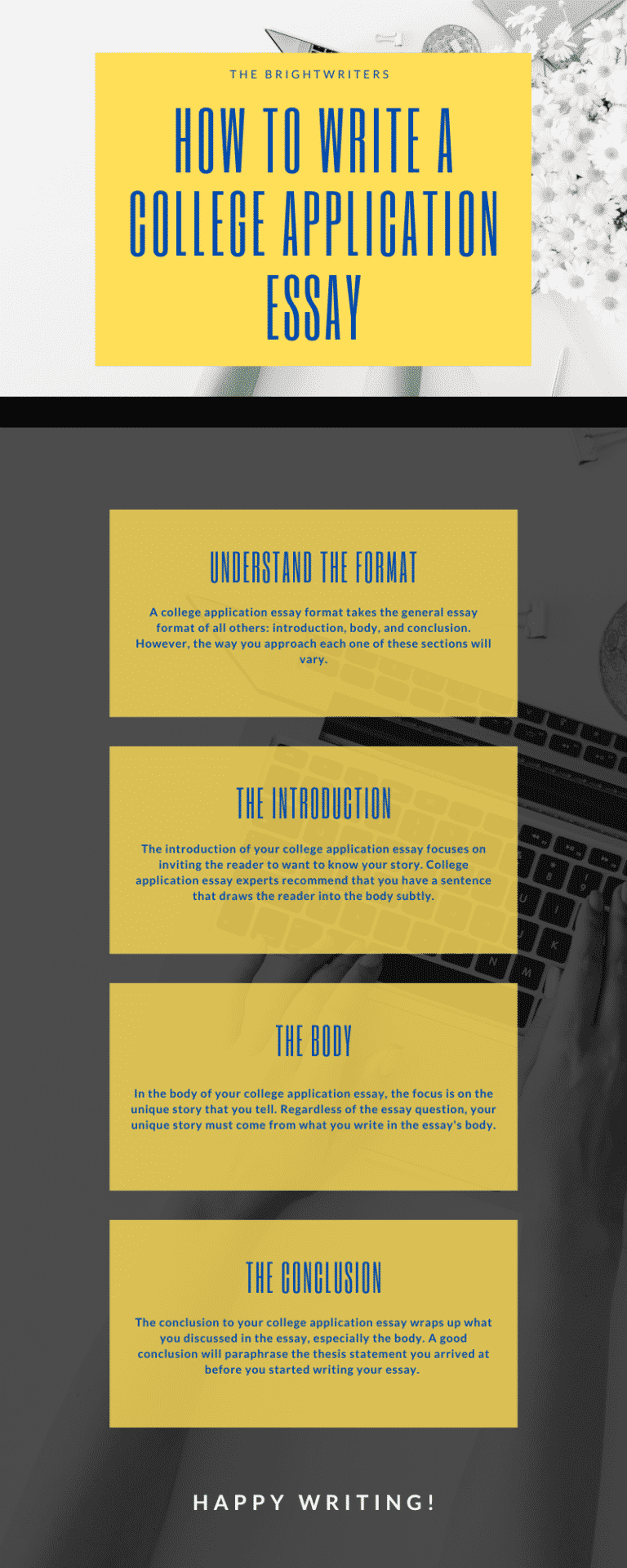 How To Write A College Application Essay - Bright Writers