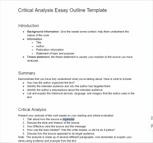 How to Write a Critical Analysis Essay - Outline and Guide - Bright Writers